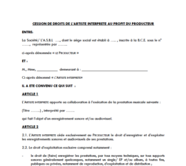 Les différents types de contrats dans le secteur musical - Court-Circuit - Fédération des ...