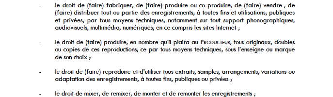 Les différents types de contrats dans le secteur musical - Court-Circuit - Fédération des ...