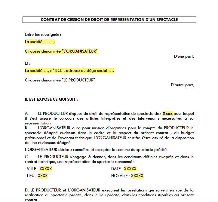Les différents types de contrats dans le secteur musical - Court-Circuit - Fédération des ...