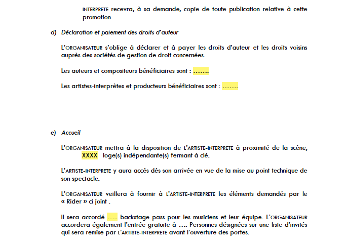 Les différents types de contrats dans le secteur musical - Court-Circuit - Fédération des ...